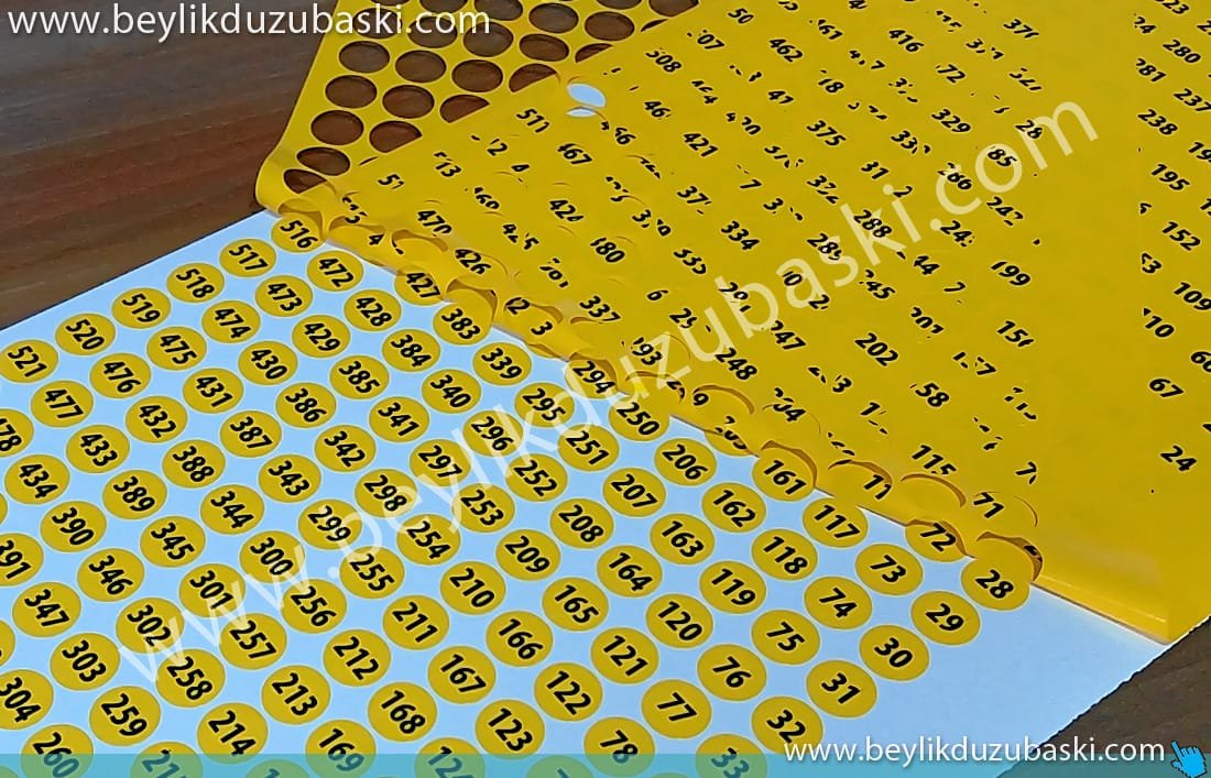 Renkli etiket baskısı - Samsun Ozalit